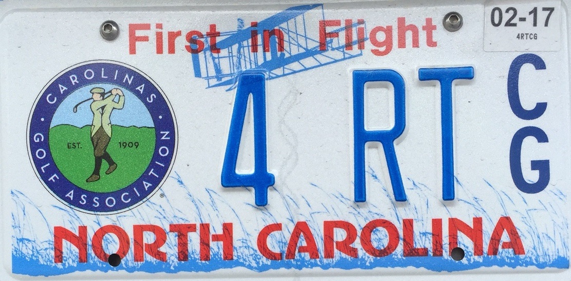 License Plate Campaign - Carolinasgolf.org